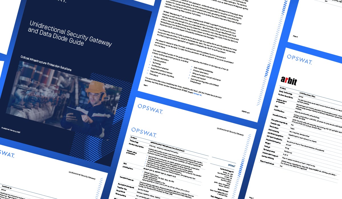 Unidirectional Security Gateway and Data Diode Comparison Guide