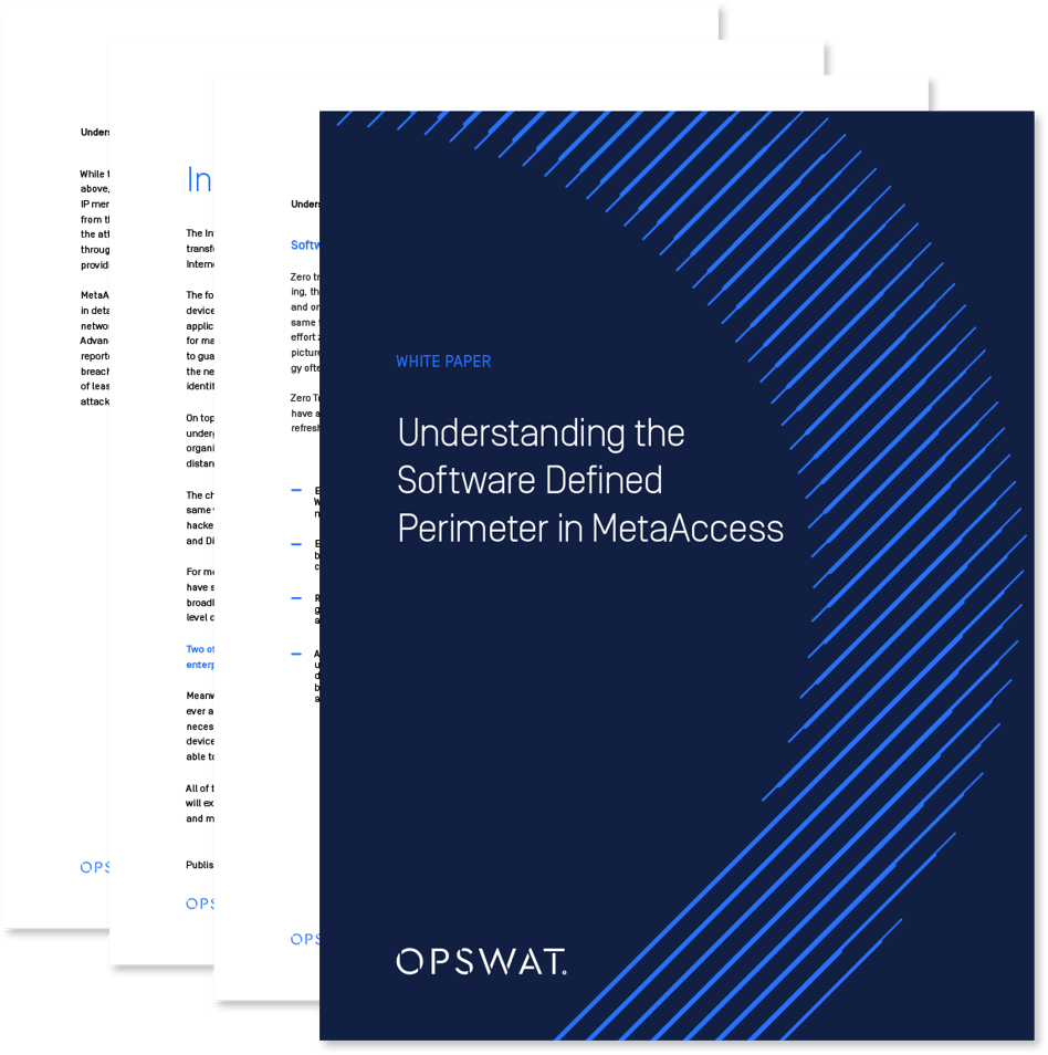 Understanding the Software Defined Perimeter in MetaAccess